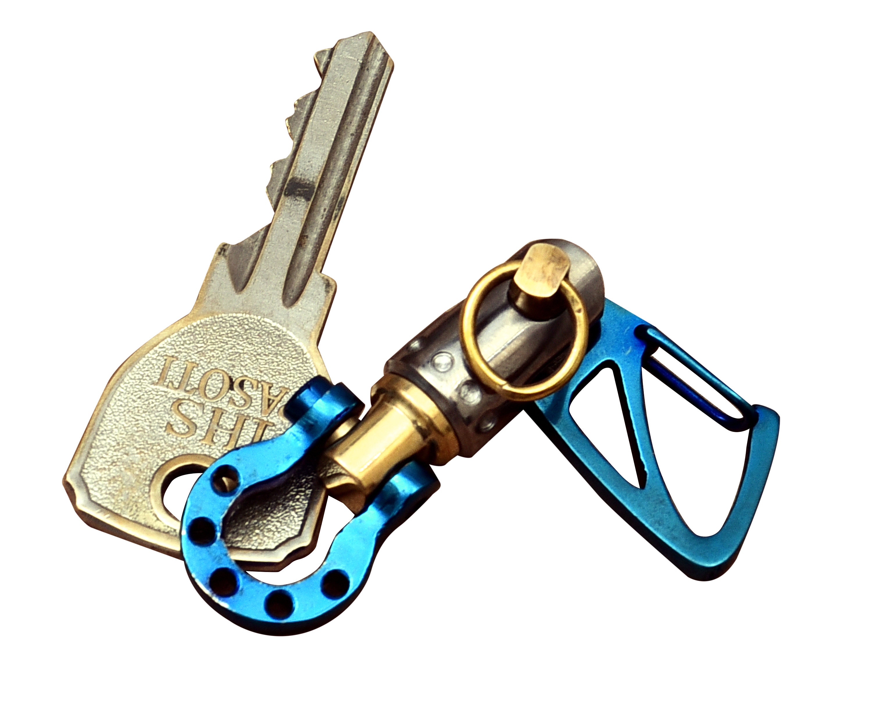 KYLINK EDC Sailor Shackle Keychain With Swivel Jib Ti Tuning Fork ...