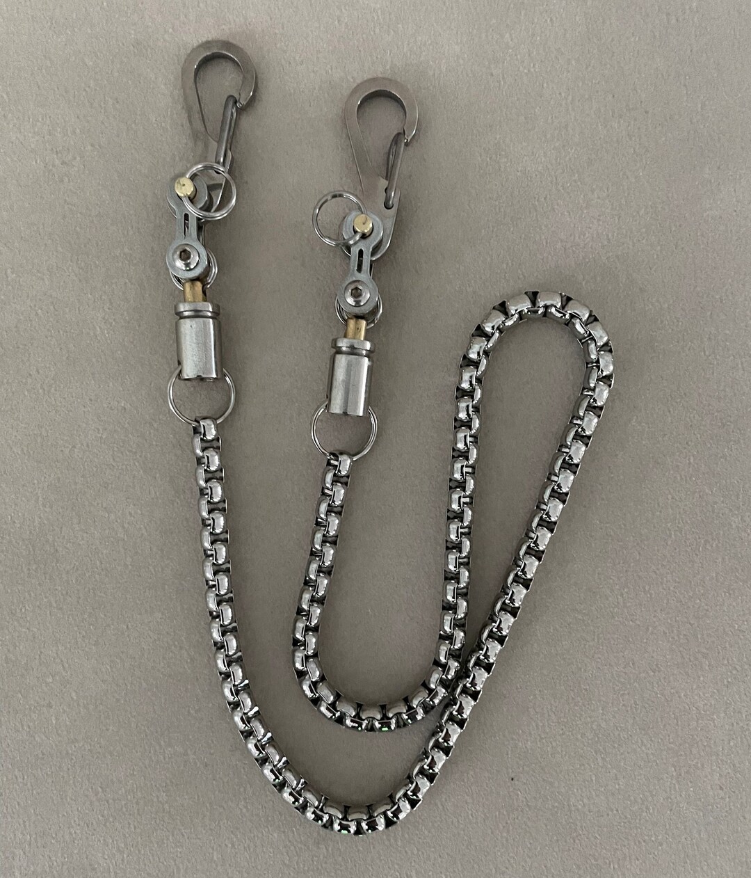 KYLINK Biker Wallet Chain With Ti-bolt Carabiner and Double Swivel ...