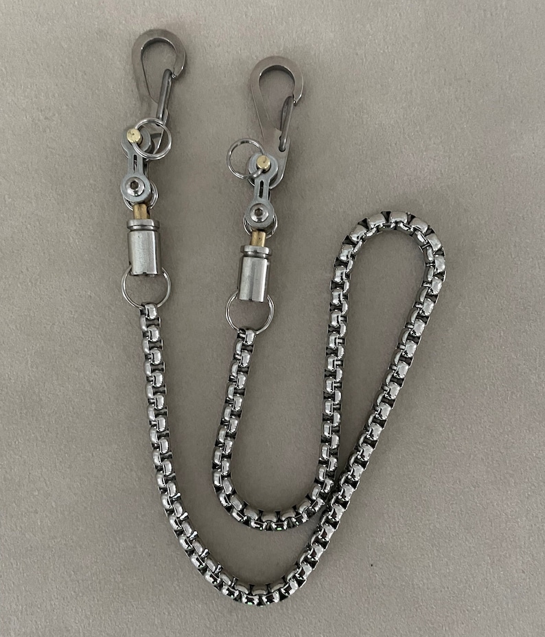 KYLINK Biker Wallet Chain With Ti-bolt Carabiner and Double Swivel ...