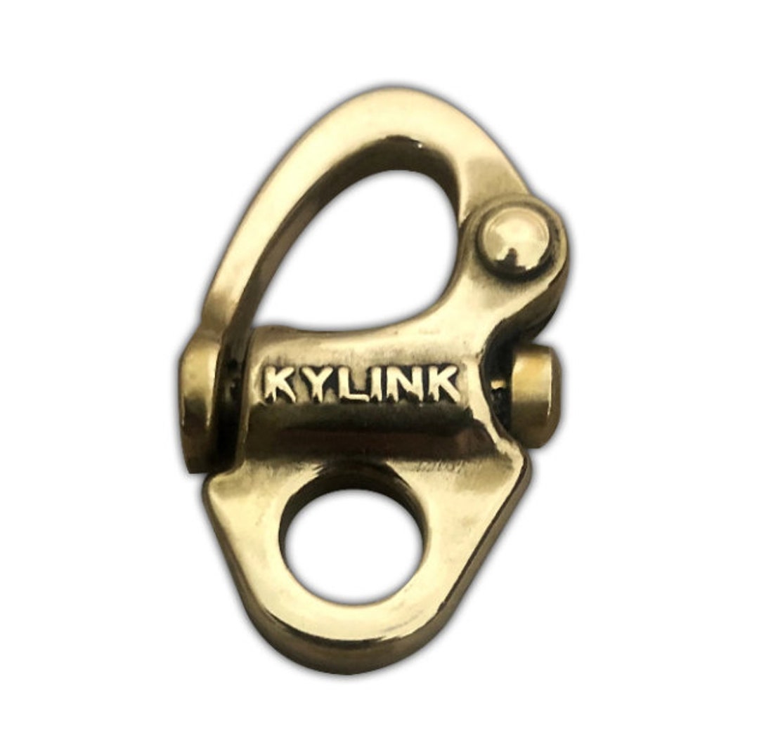 KYLINK Swedish Nautical Brass Shackle for Your Keychain or Wallet ...