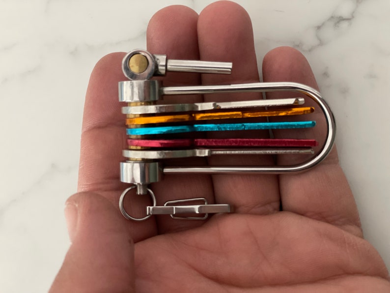 Kylink Key Chain U-bike Organizer Pure Metal Quick Bike Lock Keychain ...