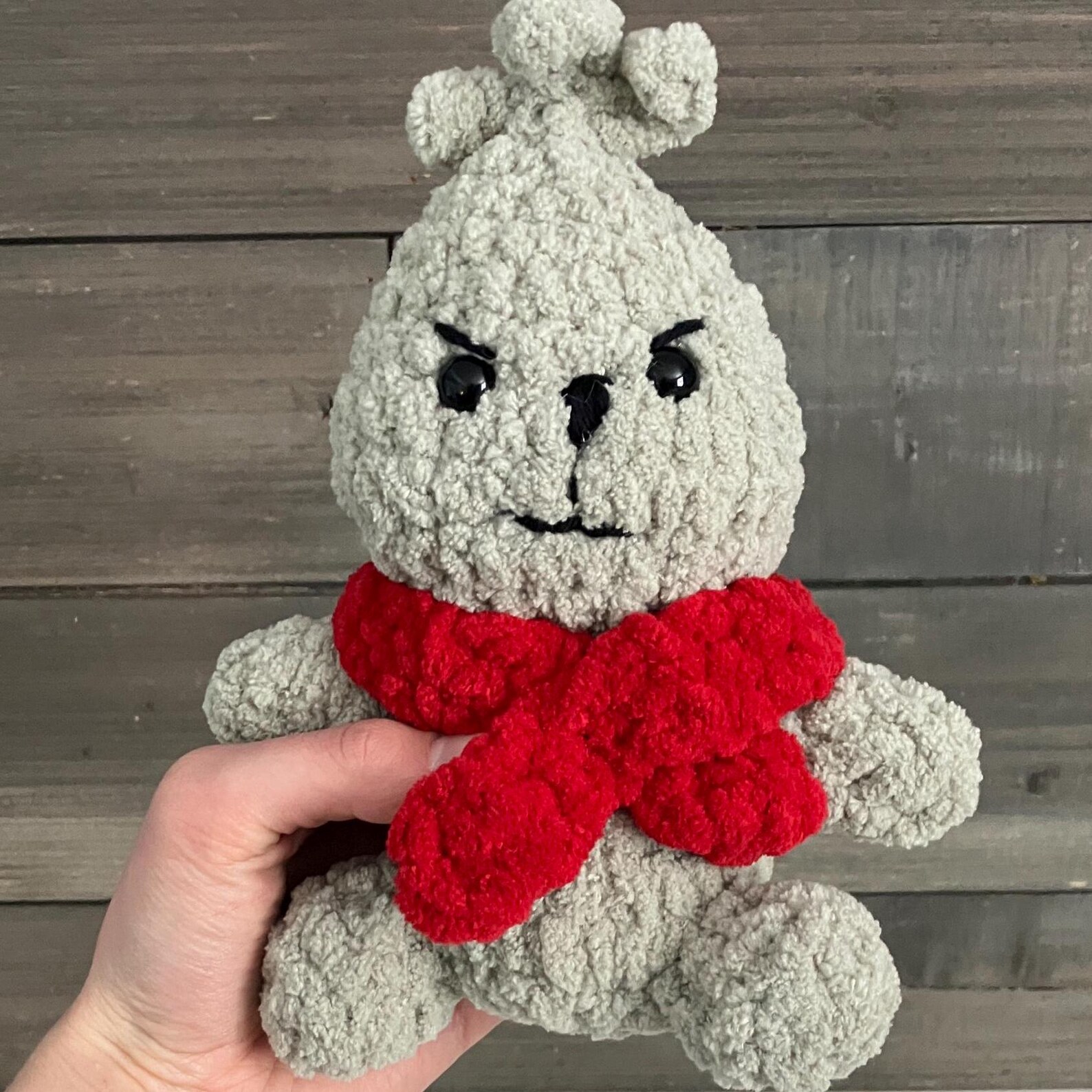 Grumpy Christmas Creature Crochet Plushie - Etsy