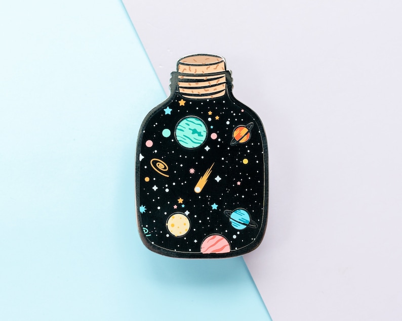 Cute Enamel Lapel Pin, Space Galaxy Astronomy Enamel Pin Badge, Enamel ...