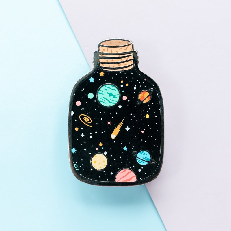 Space Enamel Pin - Etsy