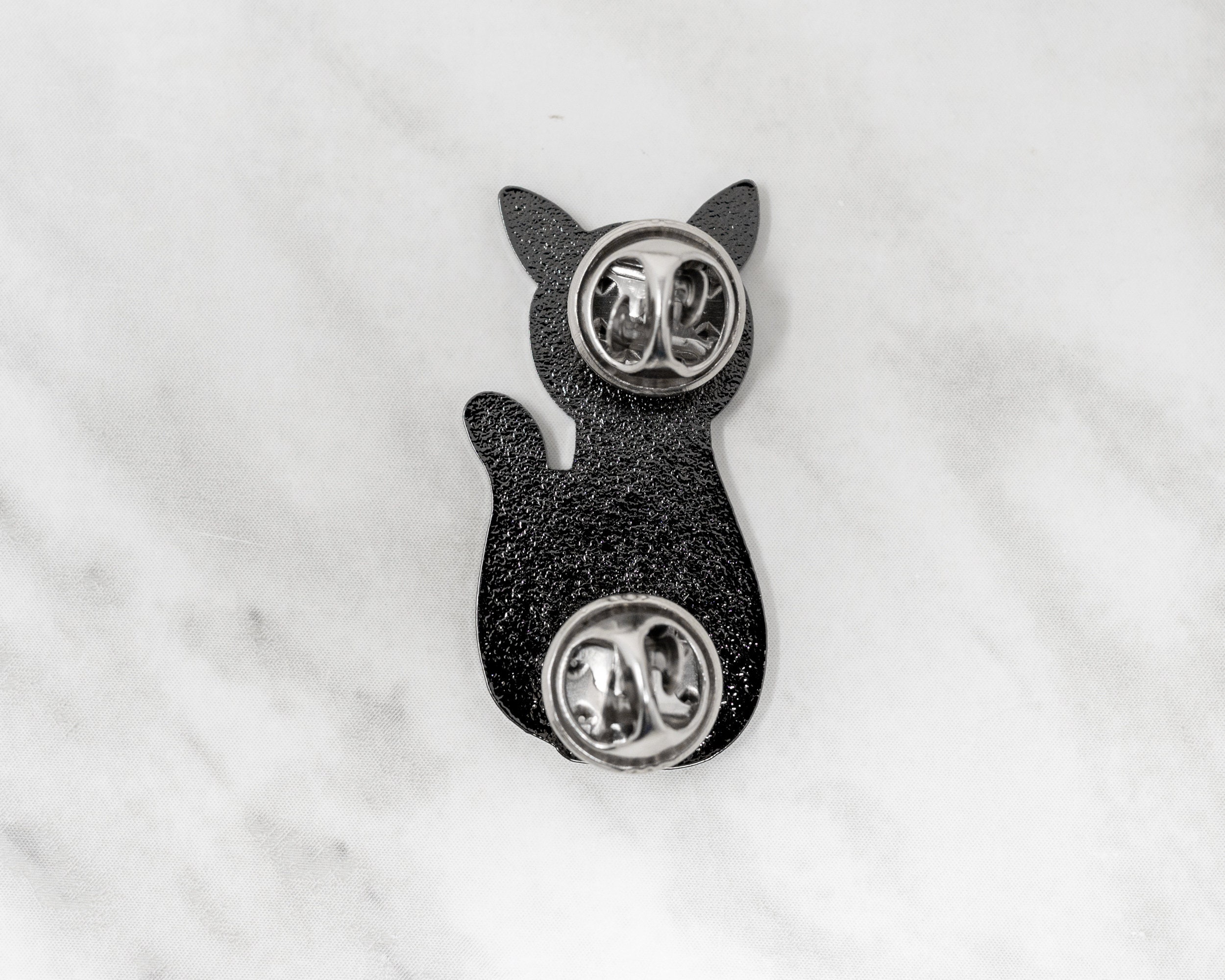 Cute Cat Glitter Enamel Pin Badge I Work Hard so My Cat Can | Etsy