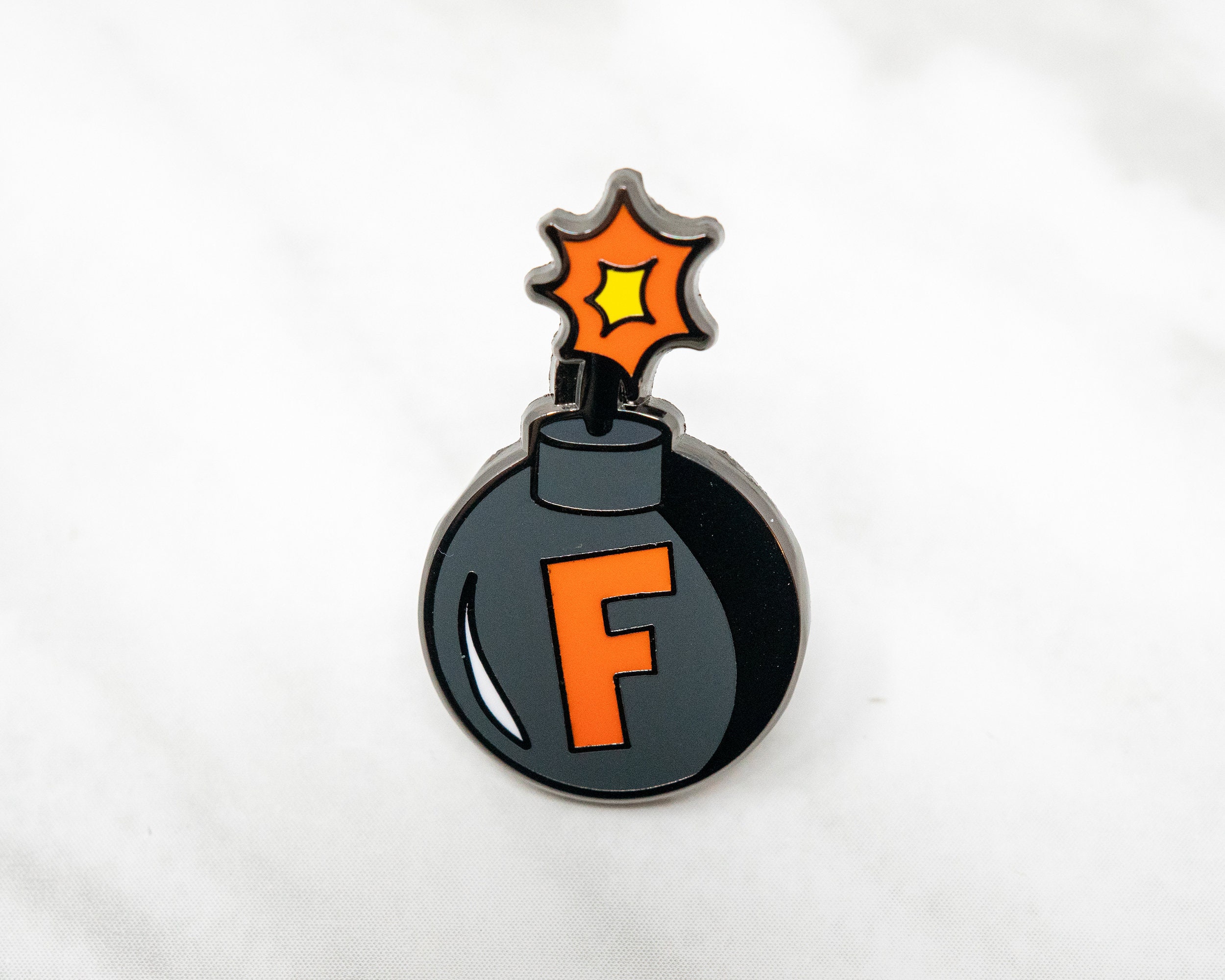 Funny Enamel Pin F Bomb Hard Enamel Pin Badge Emo Enamel Pin | Etsy
