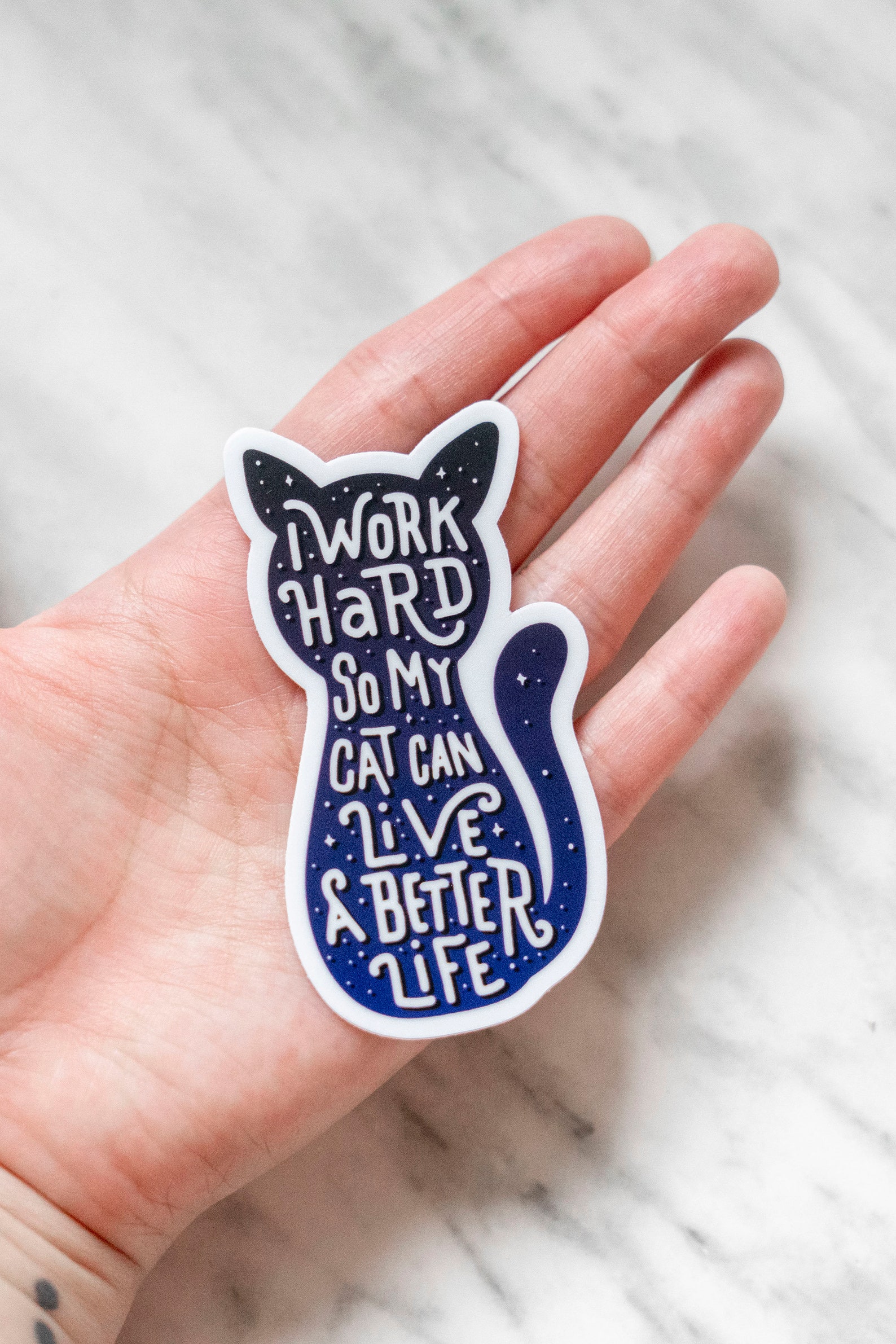 Cute Cat Vinyl Sticker Funny Cat Car Decal Kawaii Laptop | Etsy Canada