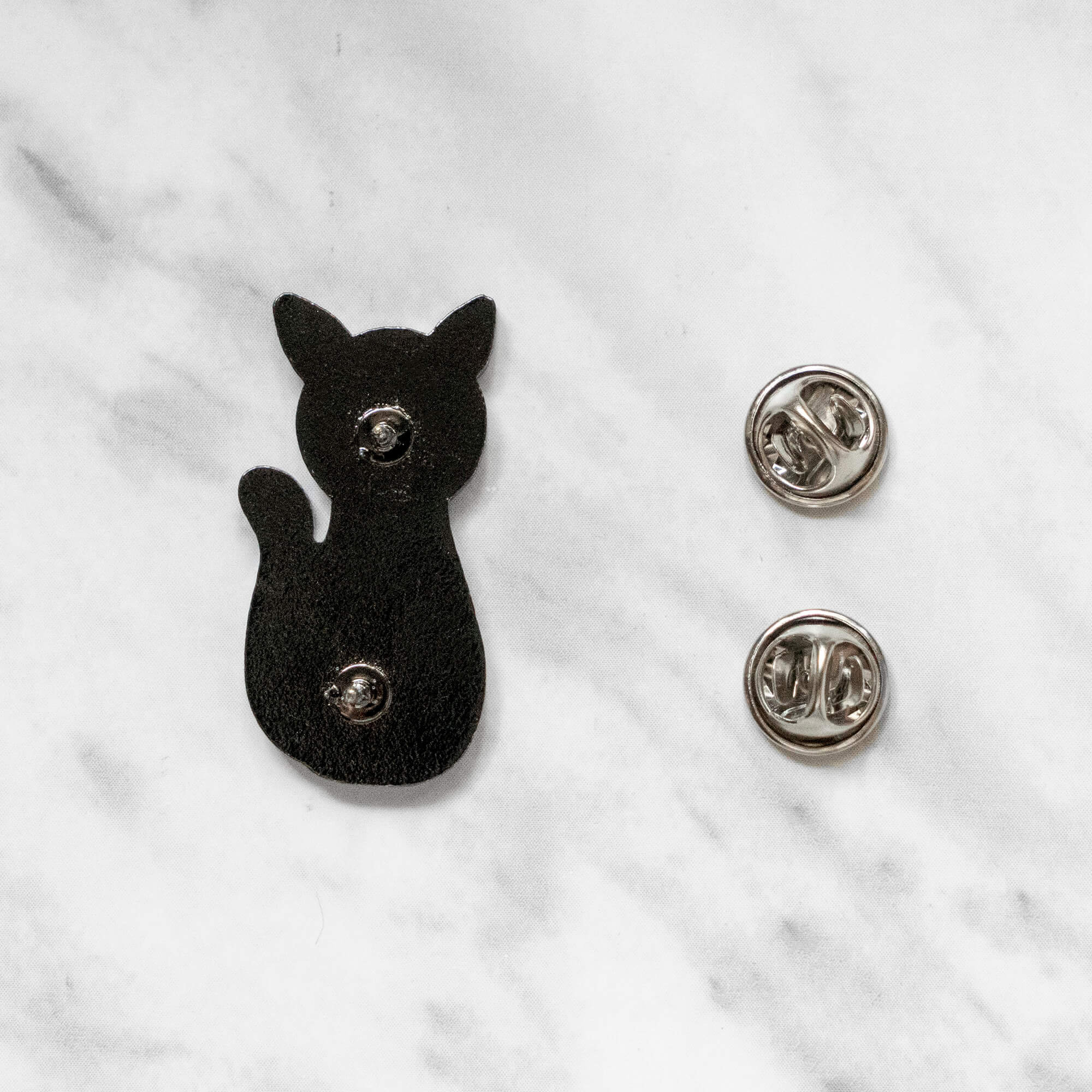 Cute Cat Glitter Enamel Pin Badge I Work Hard So My Cat Can | Etsy