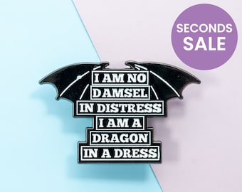 B-GRADE Enamel Pin Dragon Skull aether Dragon - Etsy