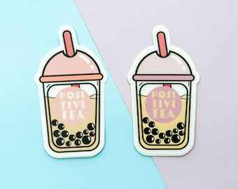 Coffee Boba Sticker, Cute Kawaii Stickers, Aesthetic Stickers - Etsy