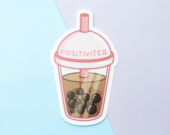 Coffee Boba Sticker, Cute Kawaii Stickers, Aesthetic Stickers - Etsy
