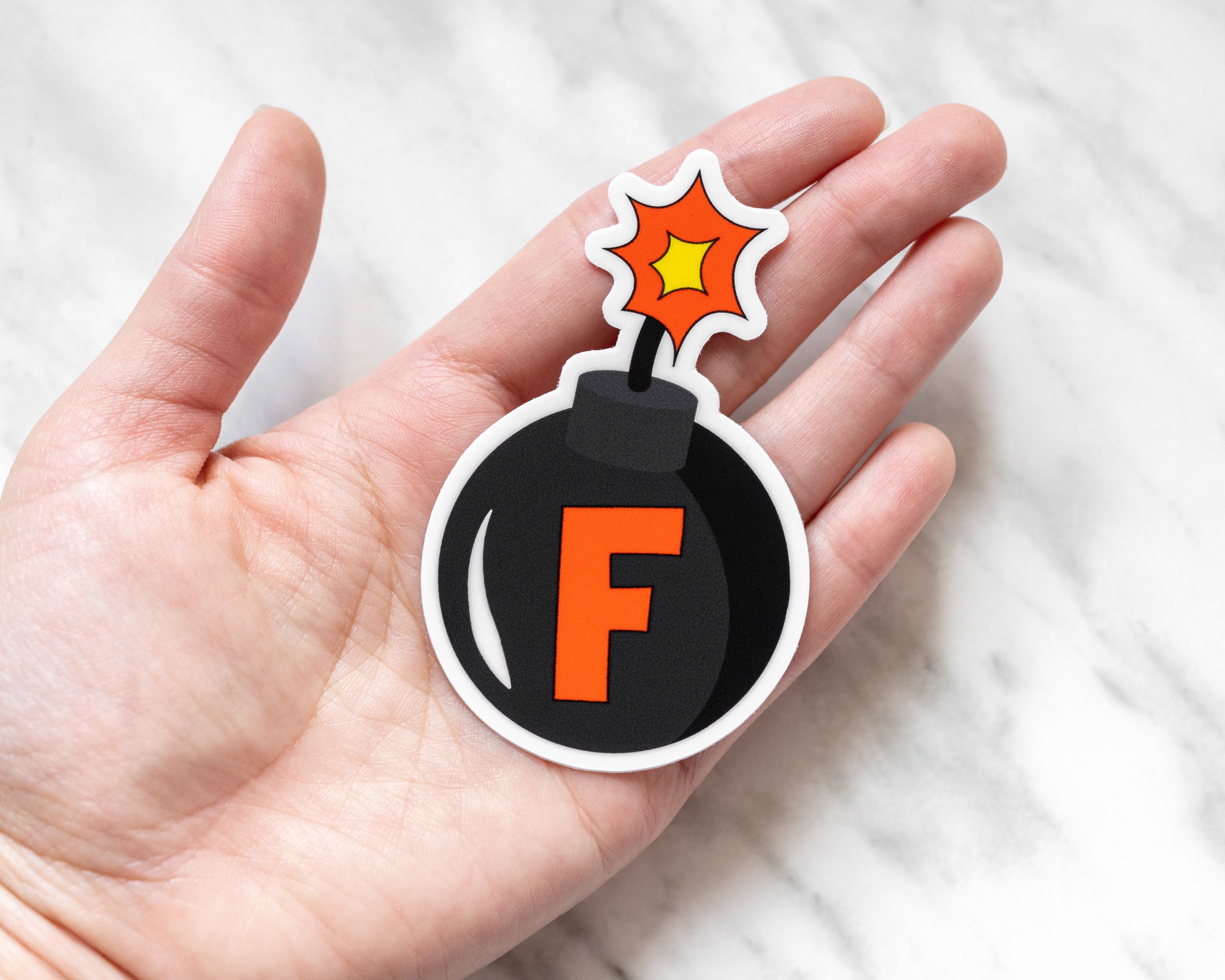 Funny F Bomb Vinyl Sticker Decal Laptop Stickers Stickers | Etsy