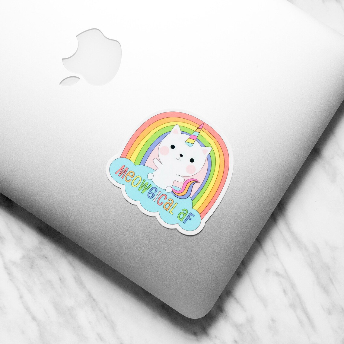 Cute Unicorn Rainbow Cat Vinyl Sticker Cat Car Decal Kawaii - Etsy Canada