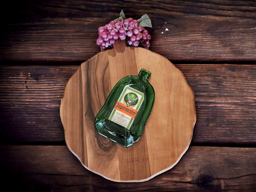 Jagermeister - Flattened Liquor Bottle Cheese Tray/spoon Rest/sushi ...