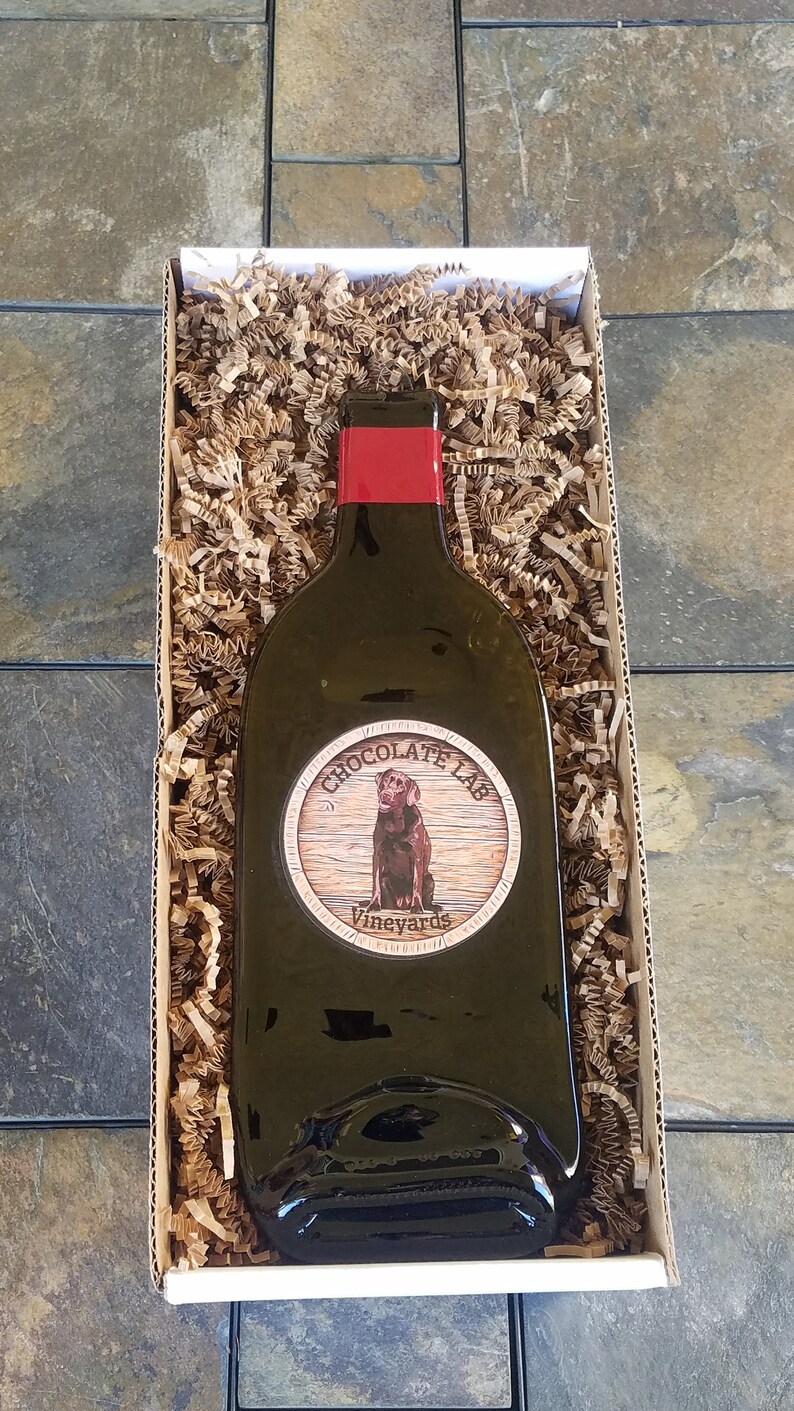 Chocolate Lab Vineyards Dog Flattened Wine Bottle Cheese | Etsy