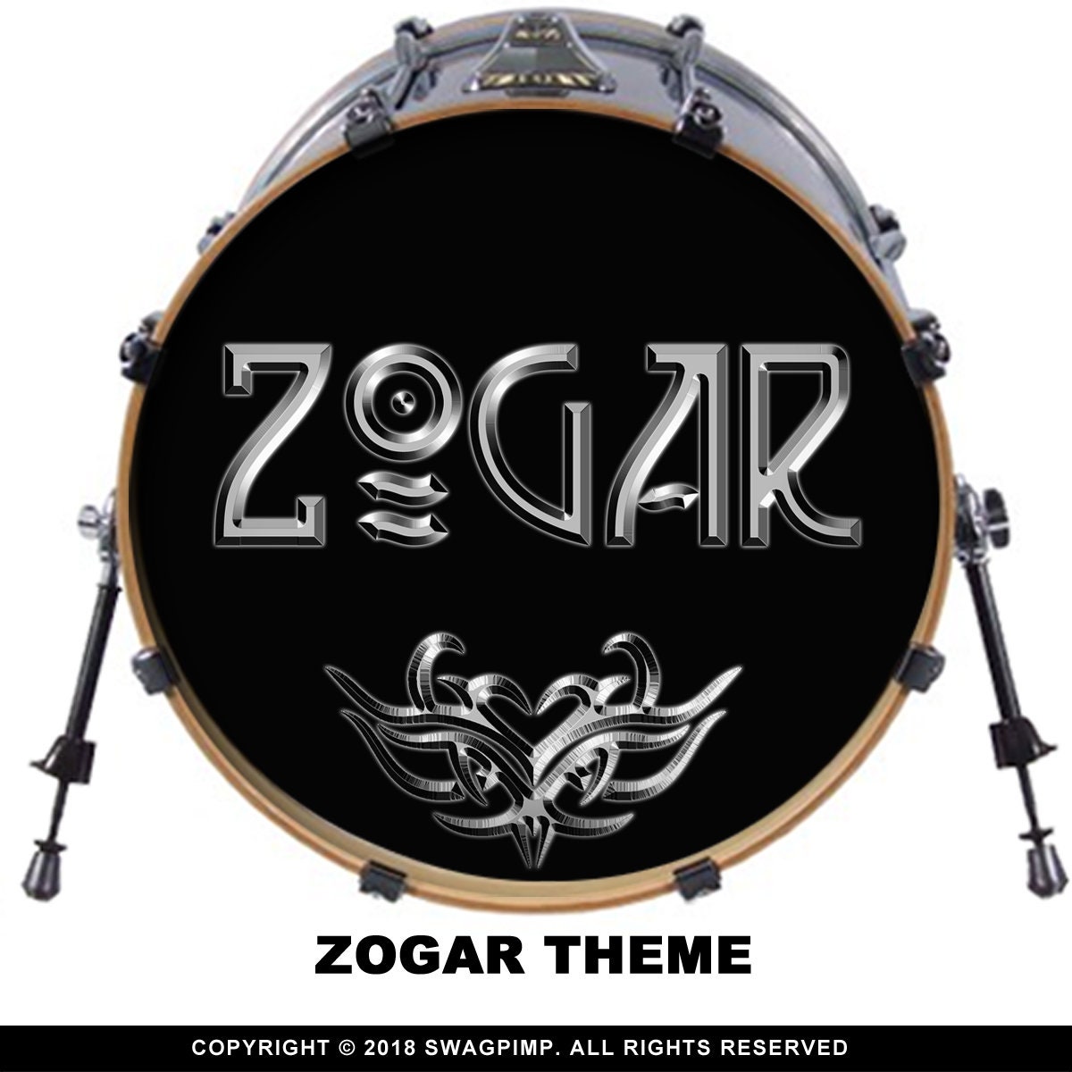 Custom Full Color Bass Drum Decal Vinyl Die Cut Sticker Fits - Etsy