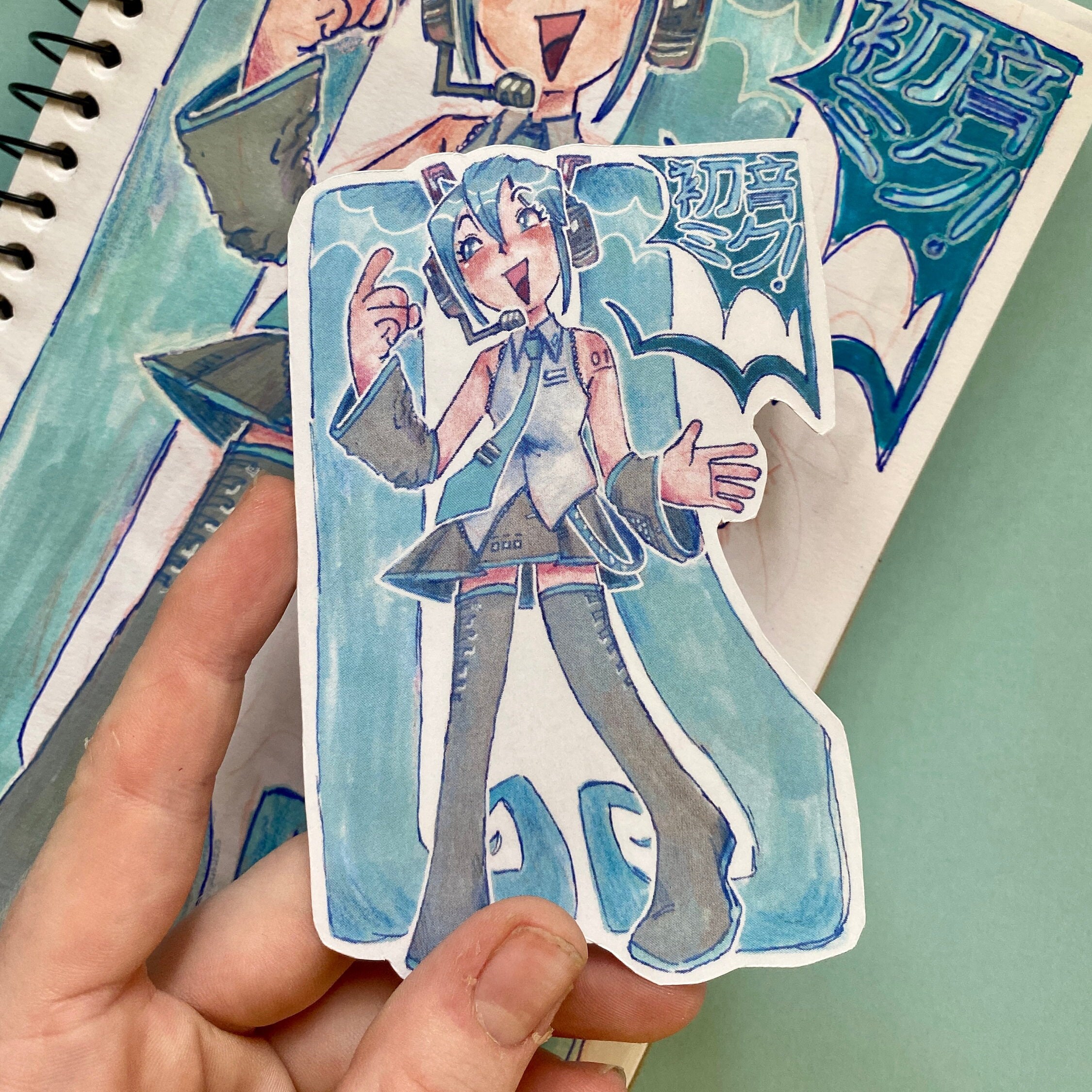 Miku Sticker - Etsy