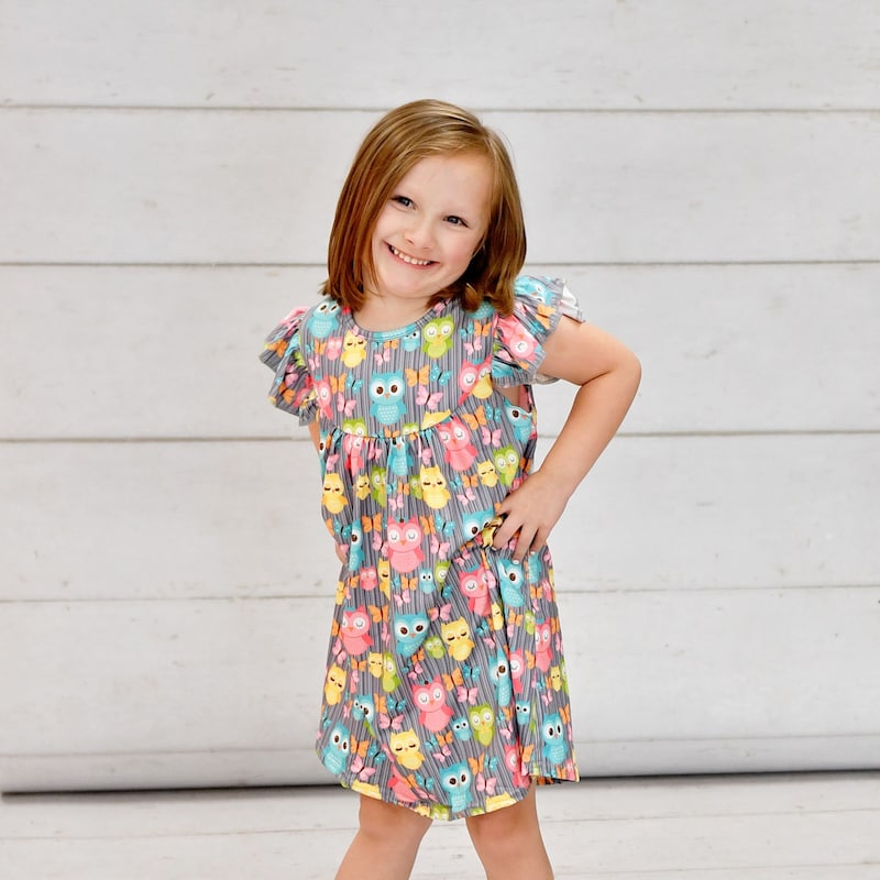 Girls Owl Dress - Etsy