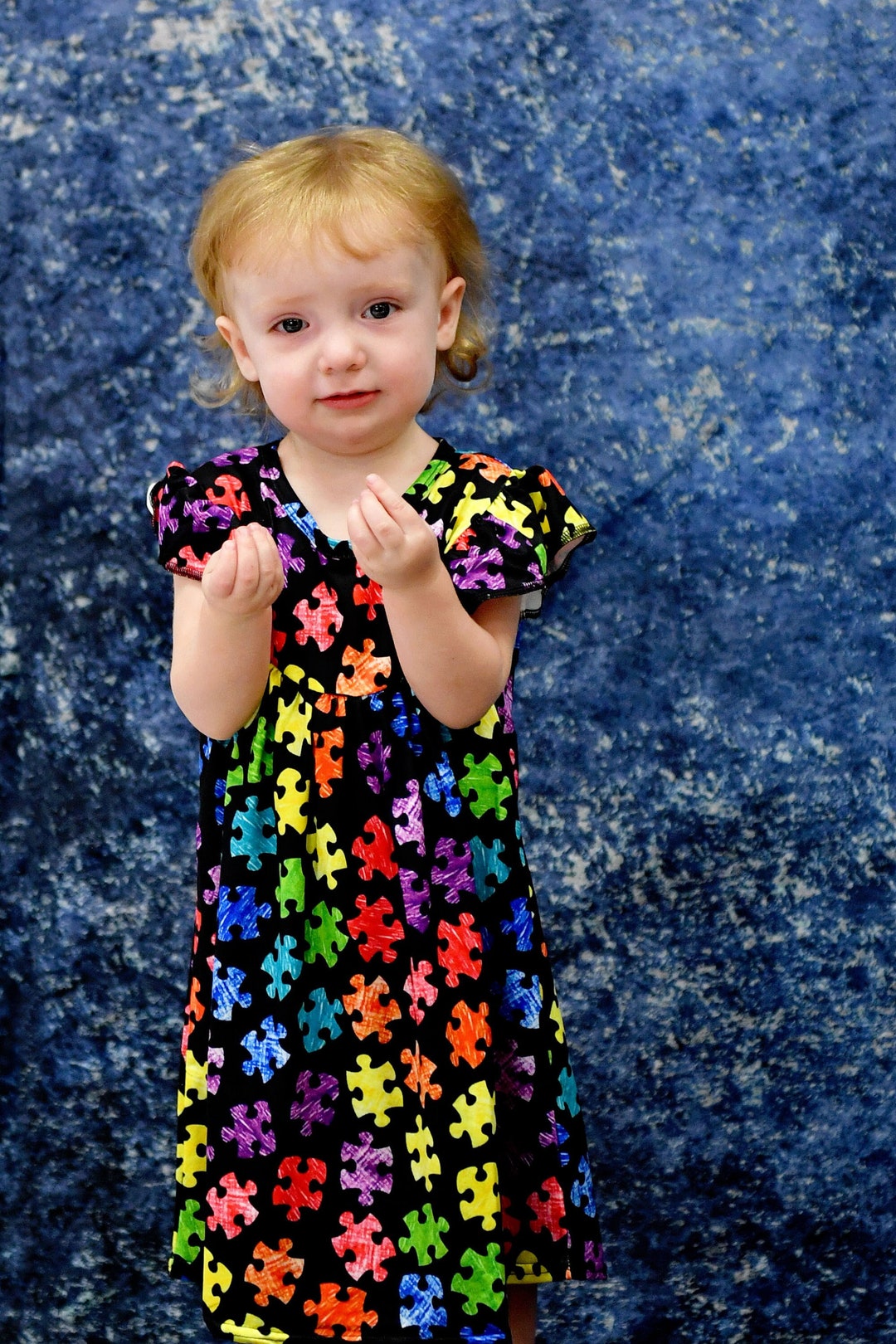 Autism Awareness Milk Silk Flutter Dress - Etsy