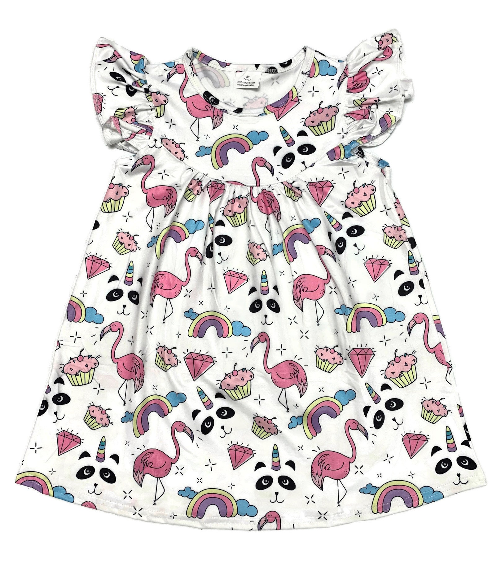 Uni-panda Fantasy Milk Silk Flutter Dress - Etsy