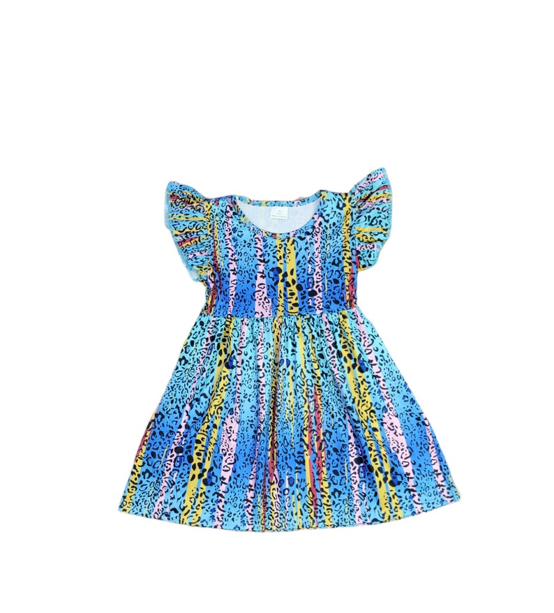 Wild Blue Milk Silk Long Flutter Dress - Etsy