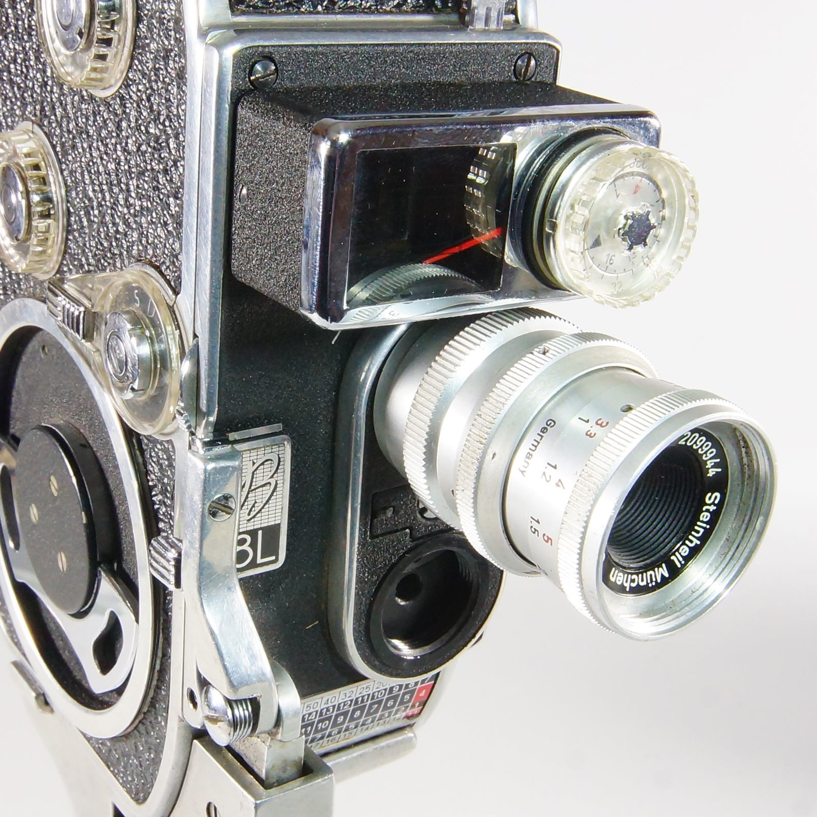 Paillard Bolex B8L 8mm Film Movie Camera With 36mm Telephoto Lens ...