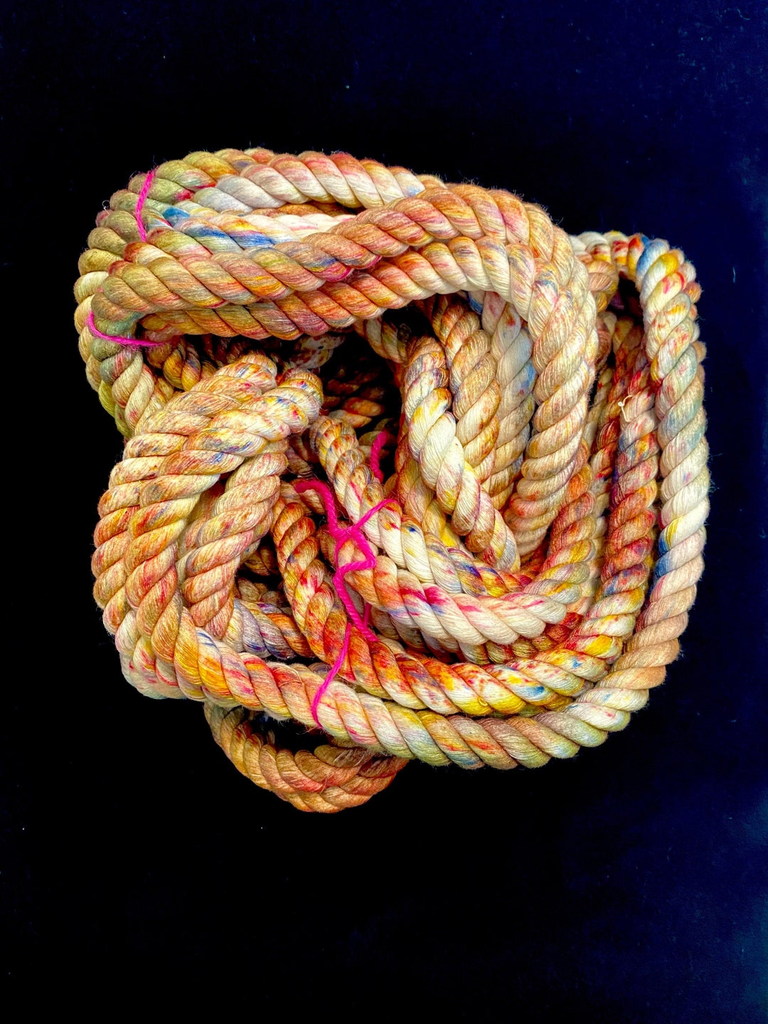 Indie Dyed Rope / Hand Painted Rope / Indie Dyed / Speckled Rope / 100% ...