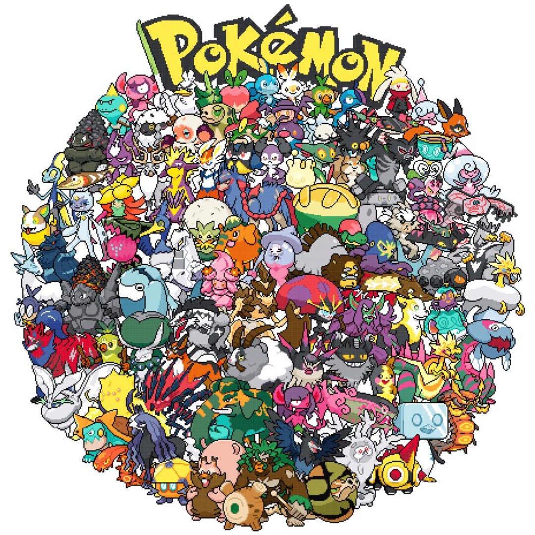 Pokémon Cross Stitch Pattern Eighth Generation - Etsy Australia