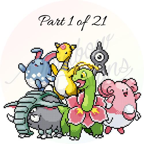 Pokémon Cross Stitch Pattern – Second Generation - Etsy