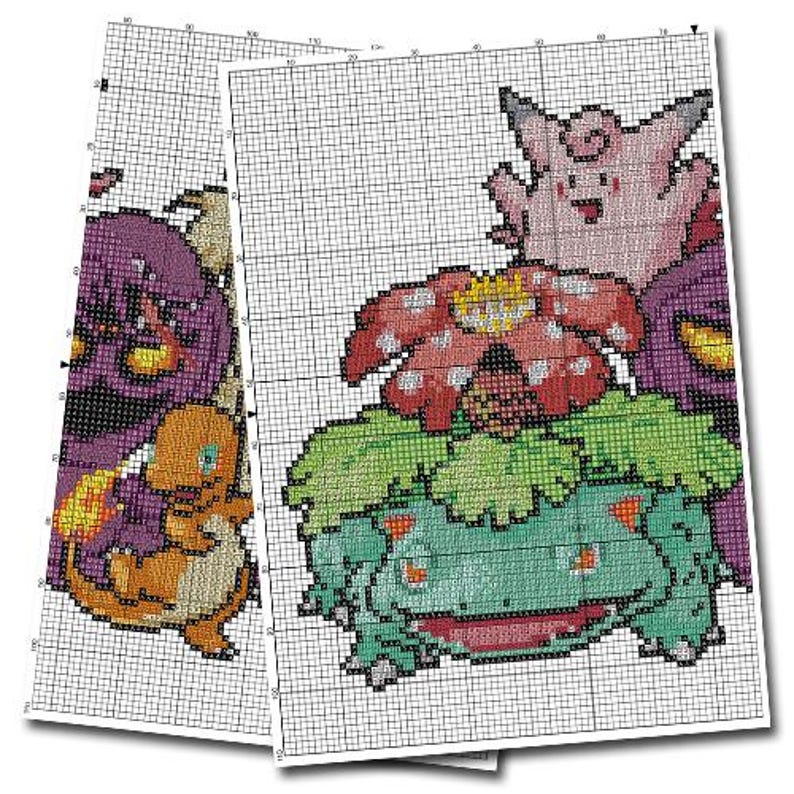 Pokémon Cross Stitch Pattern – First Generation - Etsy Australia