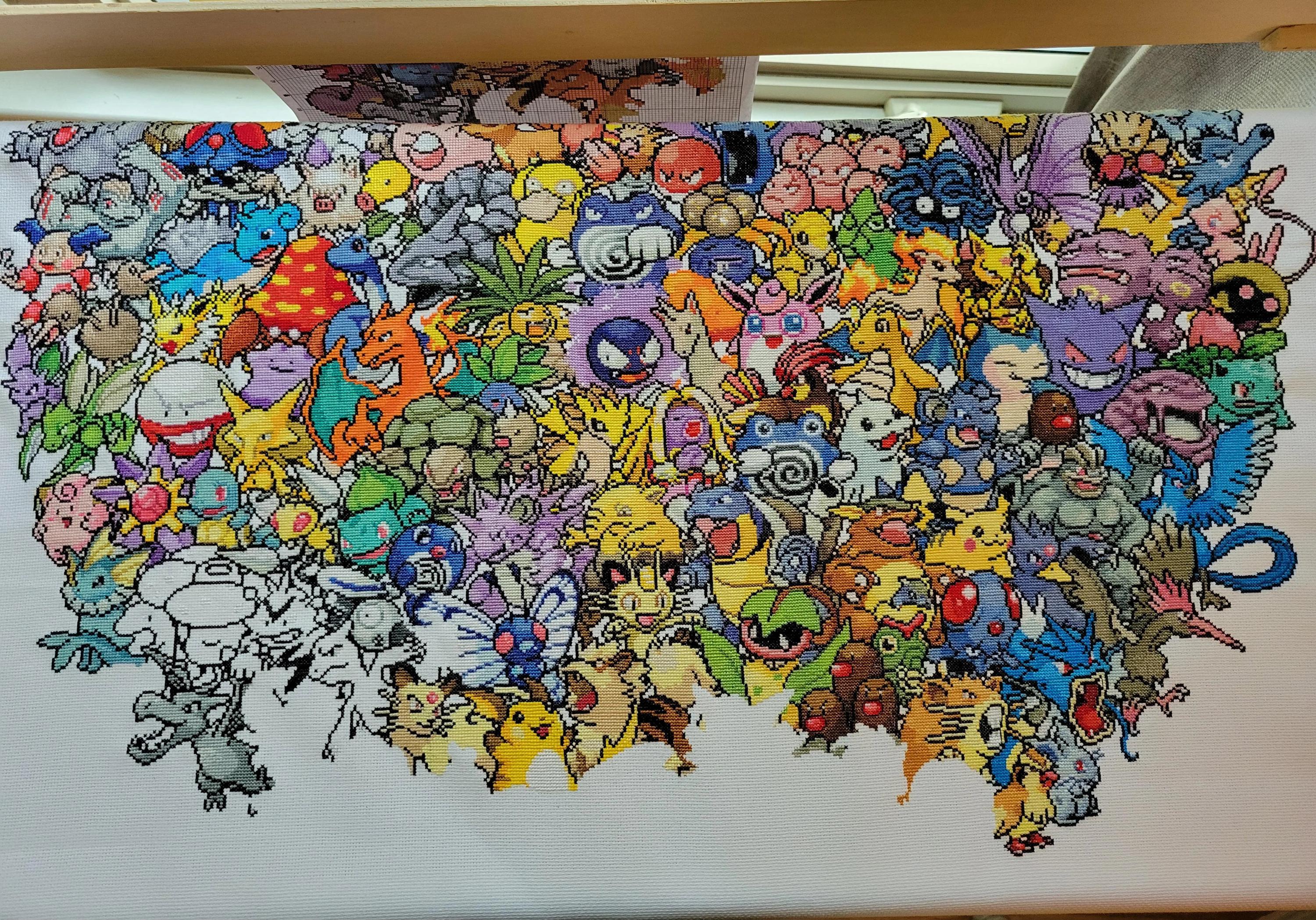 Pokémon Cross Stitch Pattern – First Generation - Etsy