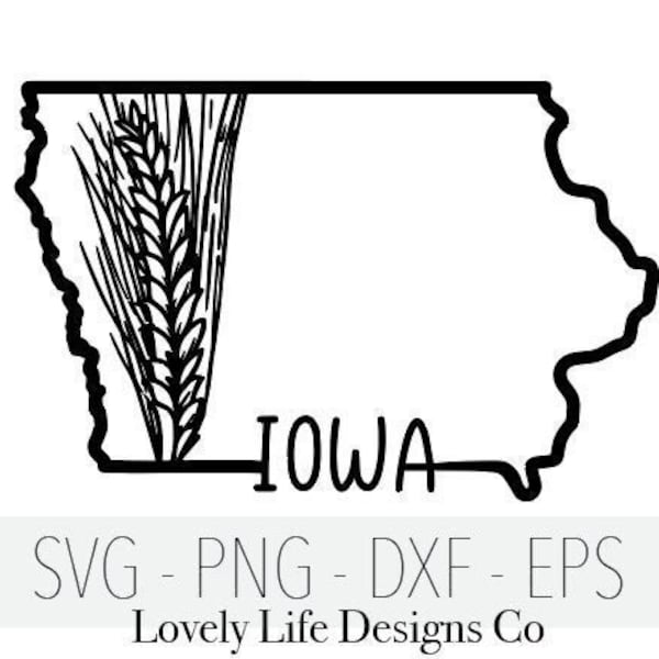 Iowa State Stencil - Etsy