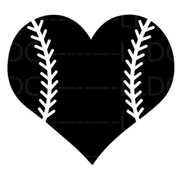 Baseball Heart - Etsy