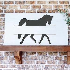 Horse Sign Svg | Horse Lover Svg | Farmhouse Svg | Monogram Frame Svg ...
