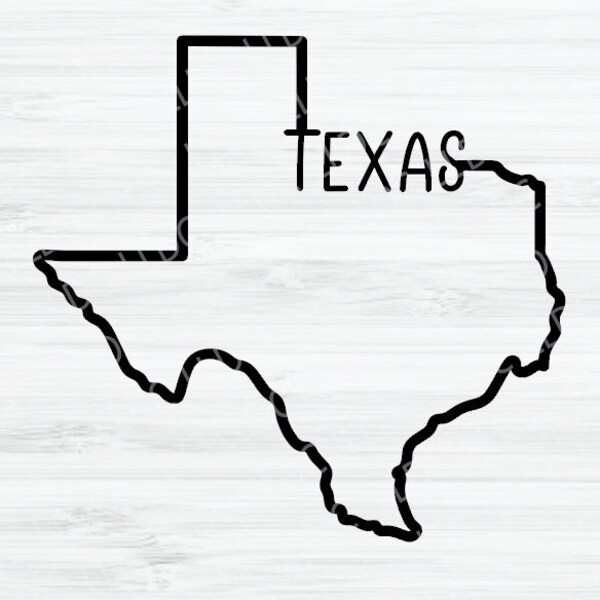 Texas Outline - Etsy