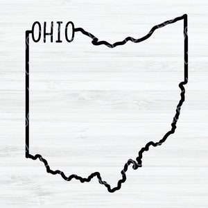 Ohio Outline SVG. Ohio Vector File. Ohio Design. Ohio State - Etsy