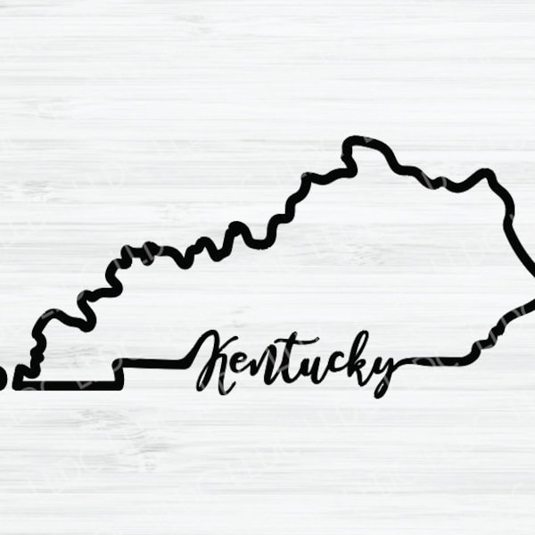 Kentucky State Shape - Etsy