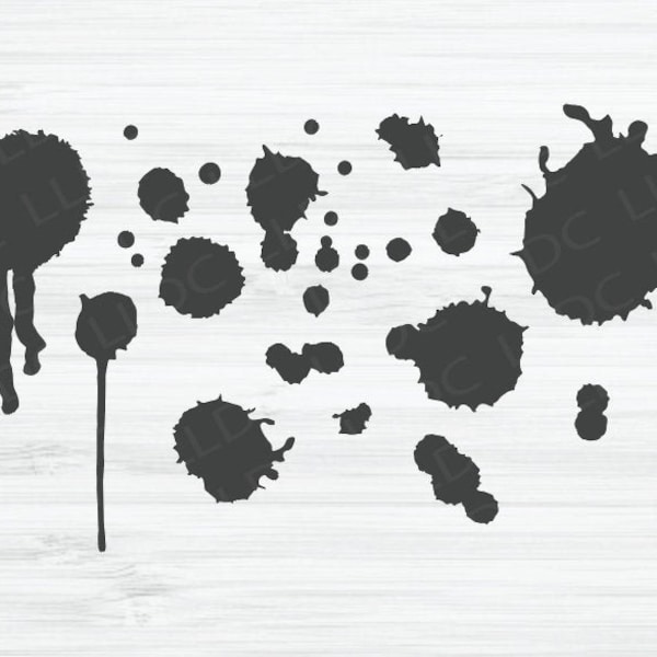 Tâche de peinture svg - Etsy France