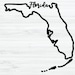Florida Outline SVG. Florida Cursive Vector File. Florida Design ...