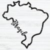 Guatemala Outline SVG PNG, Guatemala Cursive Vector, Gatemalan Design ...