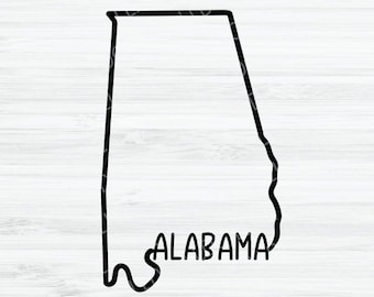 Alabama State Svg | Etsy