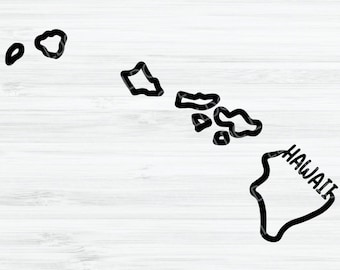 Hawaii SVG Hawaii Shape State Hawaii Silhouette Hawaii - Etsy