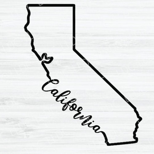 Art & Collectibles California PNG California Cut Files California State ...