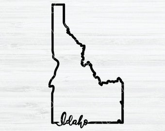 Boise Idaho ID Capital City Location on a State Map (Download Now) - Etsy