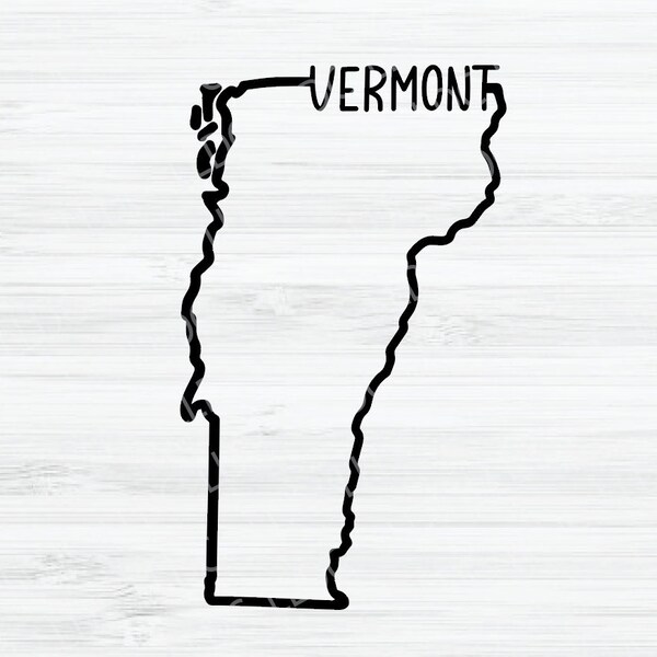 Vermont State Svg - Etsy