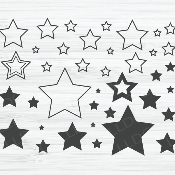 Swirling Stars Svg - Etsy