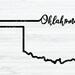 Oklahoma Outline SVG. Oklahoma Cursive Vector File. Oklahoma Design ...