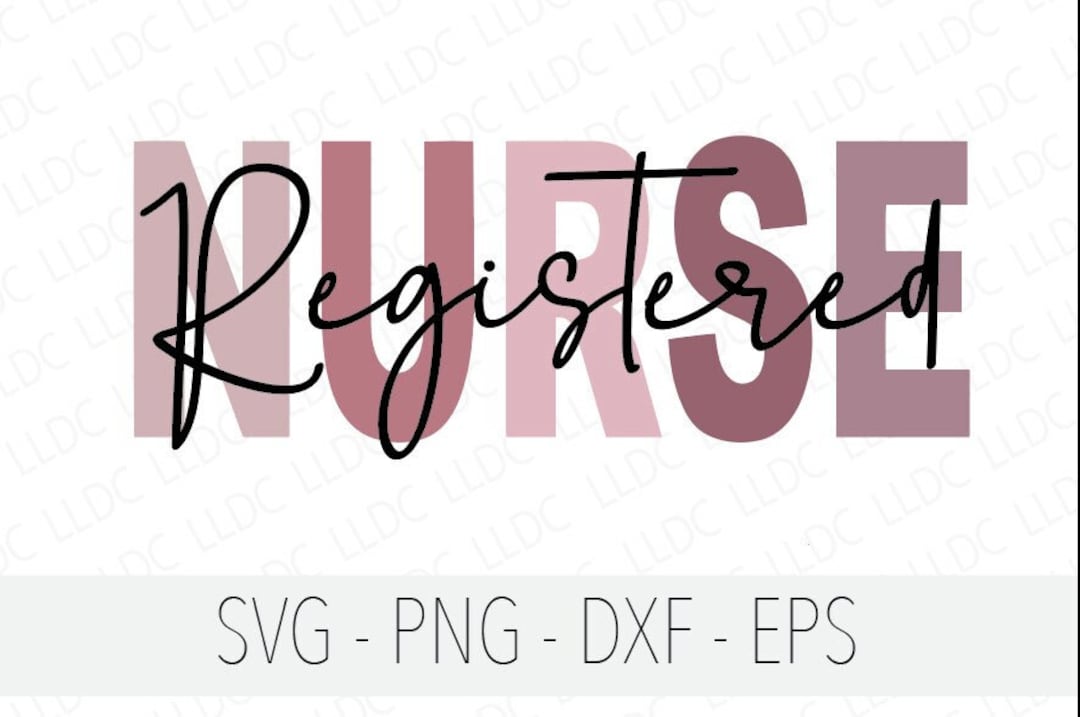 Registered Nurse Svg Png Dxf Jpg, RN SVG, Rn Sublimation Png, Nurse ...
