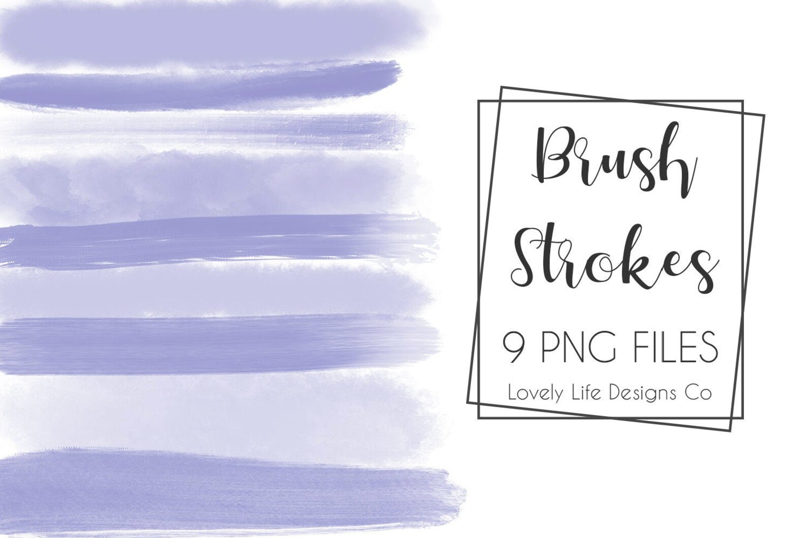 Purple Watercolor Brush Stroke Png Paint Brush Strokes Clip | Etsy