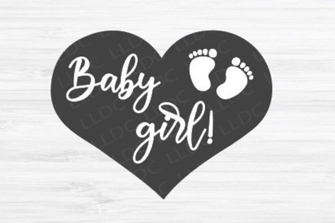 Baby Girl Svg | It's a Girl Svg | Baby Svg | Baby Feet Svg | Baby ...